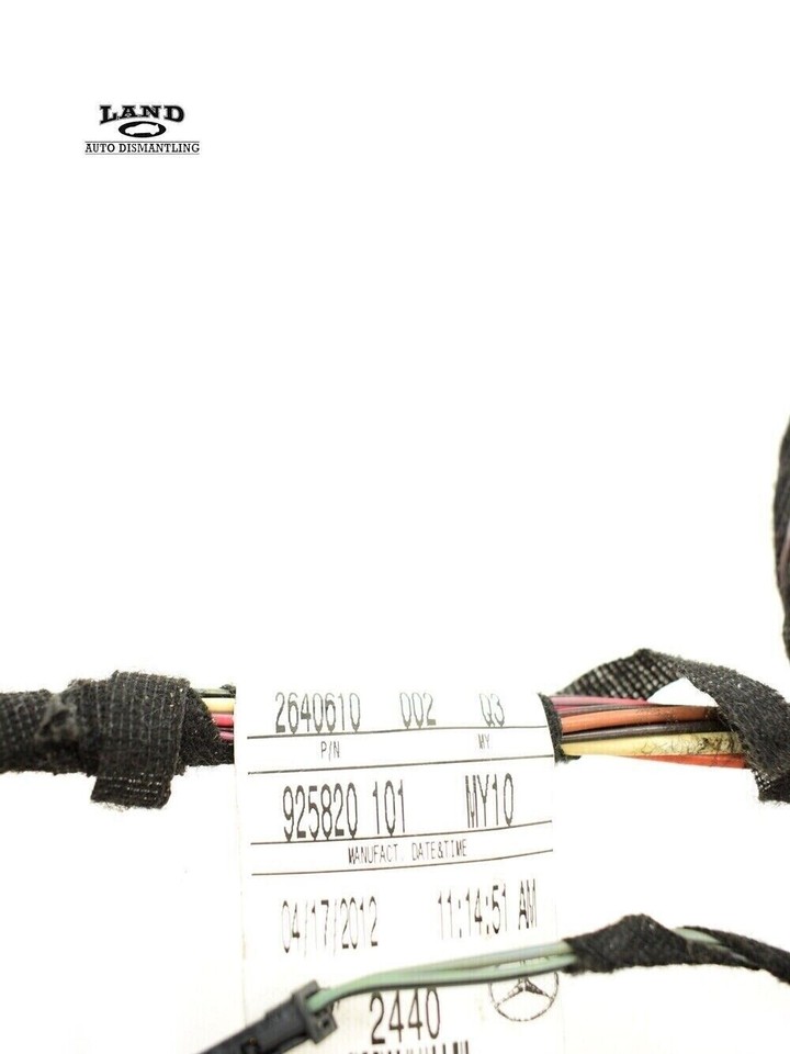 Mercedes X164 ML GL-Class Left Right Rear Door Panel Wiring Harness ...