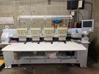Feiya CT1204 4 Head Embroidery Machine Works Great | eBay