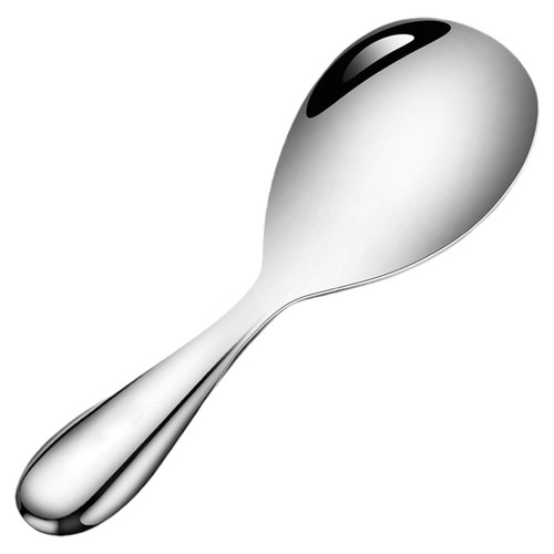 2×Rice Serving Spoon Stainless Steel Rice Paddle Scoop Spoon Soup ...