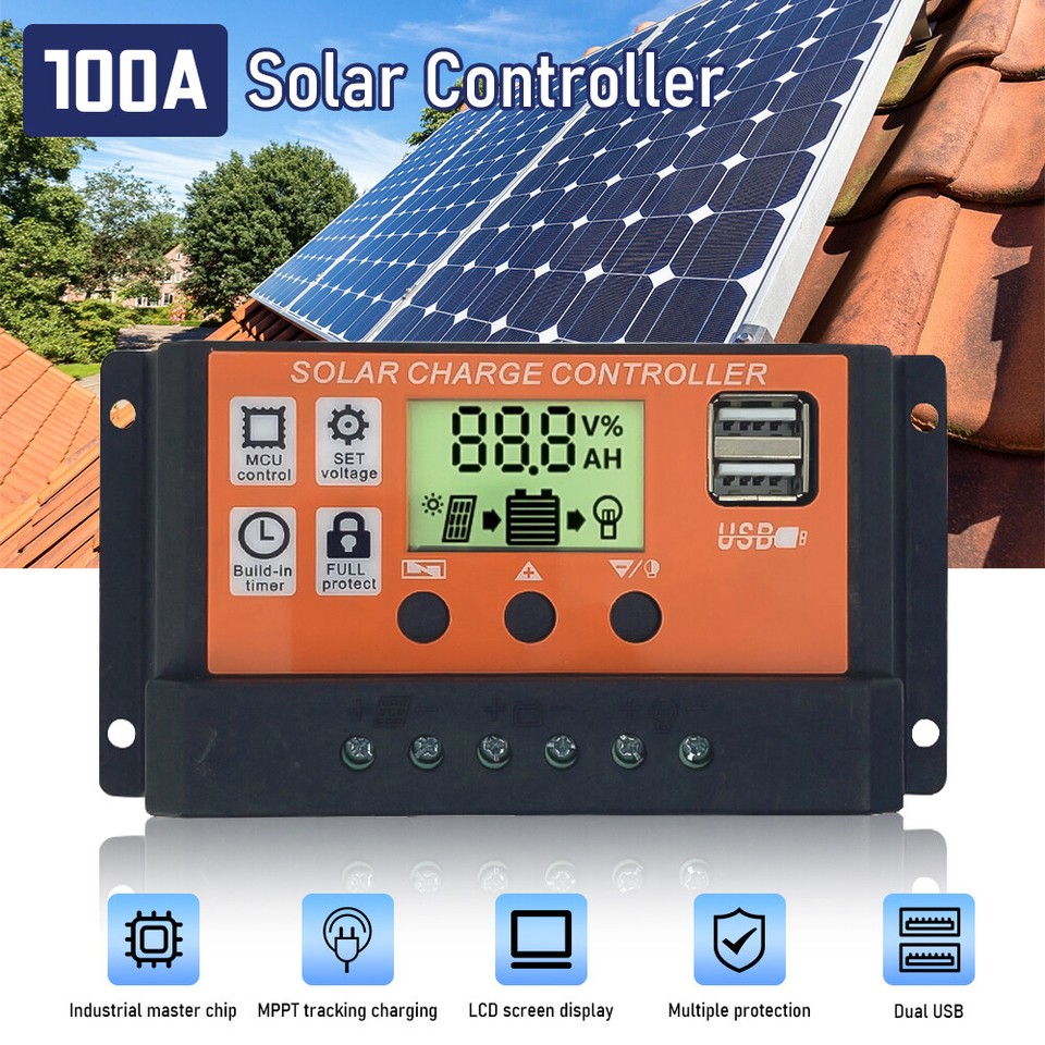 16000W Complete Solar Panel Kit Solar Power Generator 100A 110V Off ...