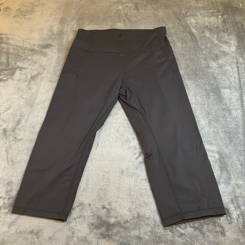 Capri Leggings High Waist Athletic Yoga Pants Cropped Gym Womens Large ...