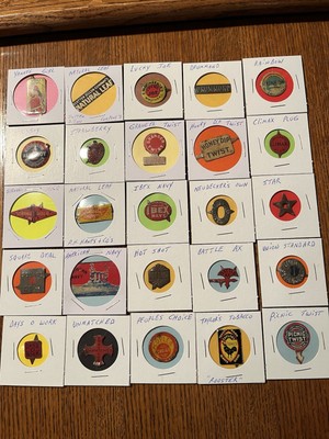 25 vintage tin tobacco tags tobacco tag lot | eBay