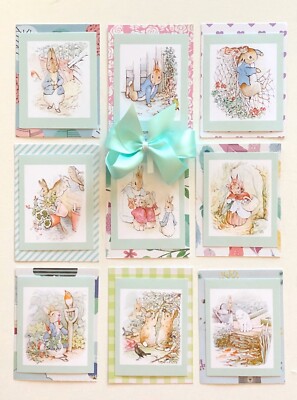 Peter Rabbit Cards For Easter, Scrapbook Pages, 9 Cards With 9 ...