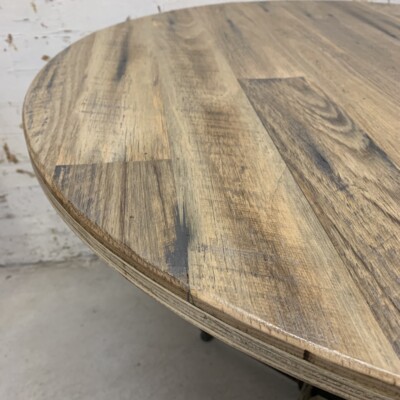 100cm Round Recycled Timber Rustic Table Tops, Cafe Restaurant, Hand ...