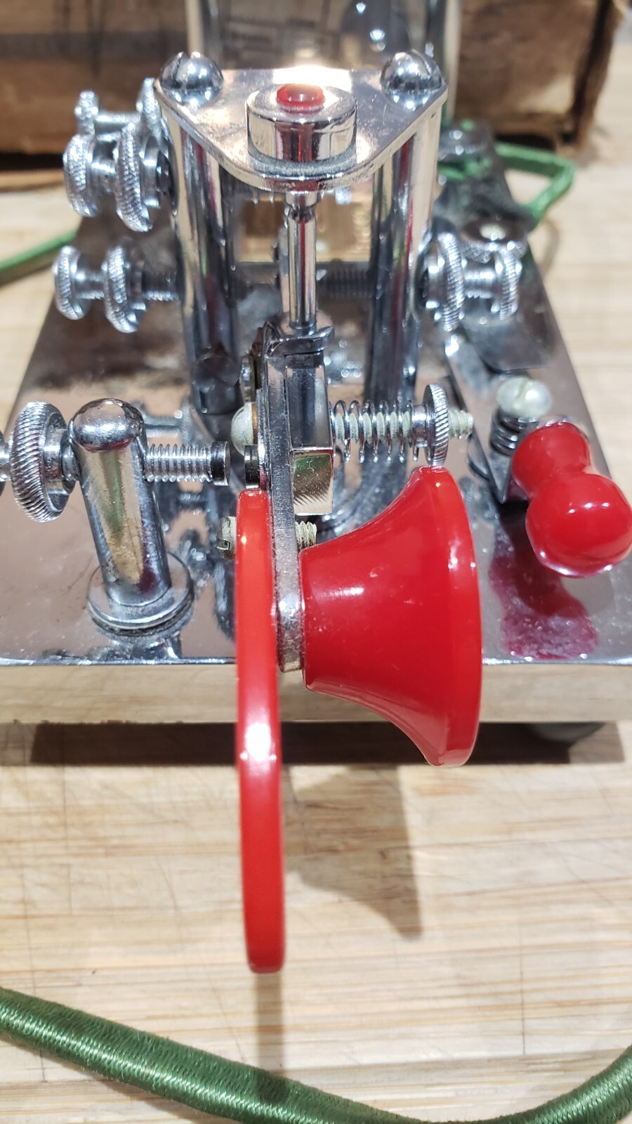 VTG Vibroplex lightning bug deluxe #160292 radio key morse code semi ...