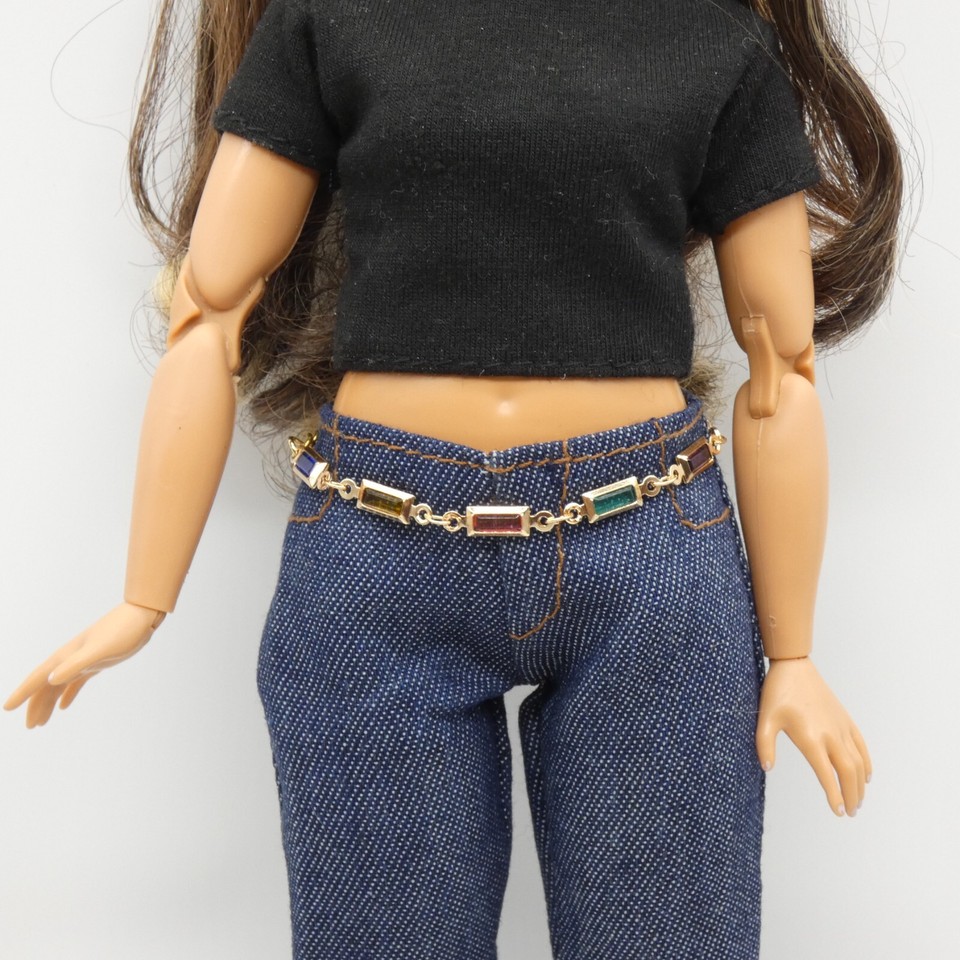 Integrity Toys Barbie Doll Size Belt Gold Chain Multicolor Rectangle ...