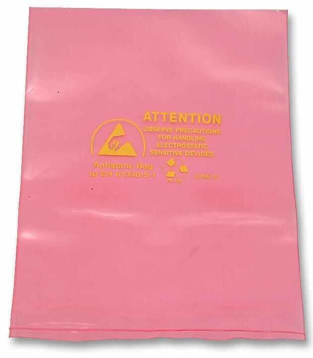 MULTICOMP - Pink Anti-Static Heat Seal ESD-Safe Bag - 76mm x 127mm ...
