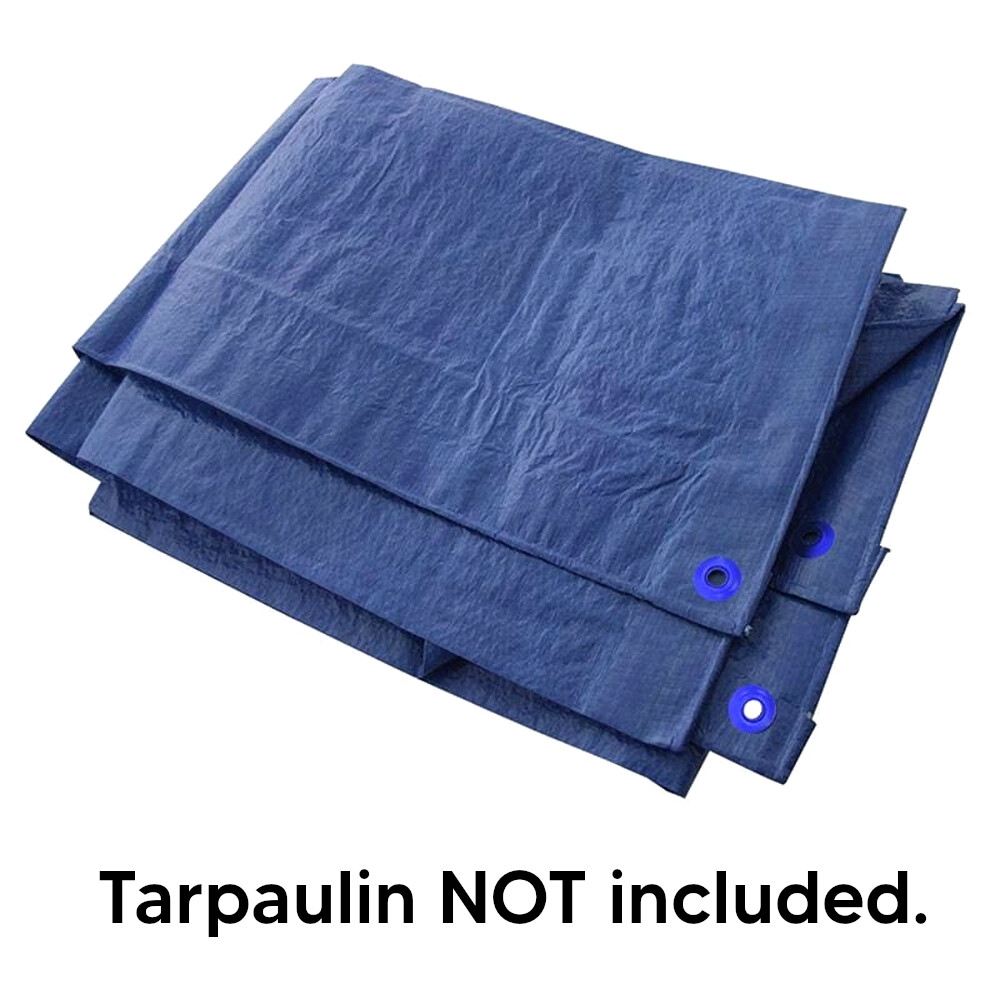 10 x Blue Plastic Snap Eyelets 12 mm Washer Sealed for Groundsheets ...