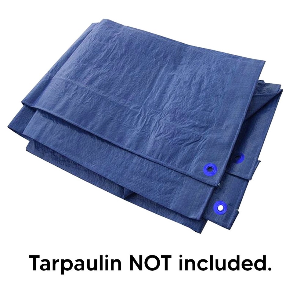 10 x Blue Plastic Snap Eyelets 12 mm Washer Sealed for Groundsheets ...