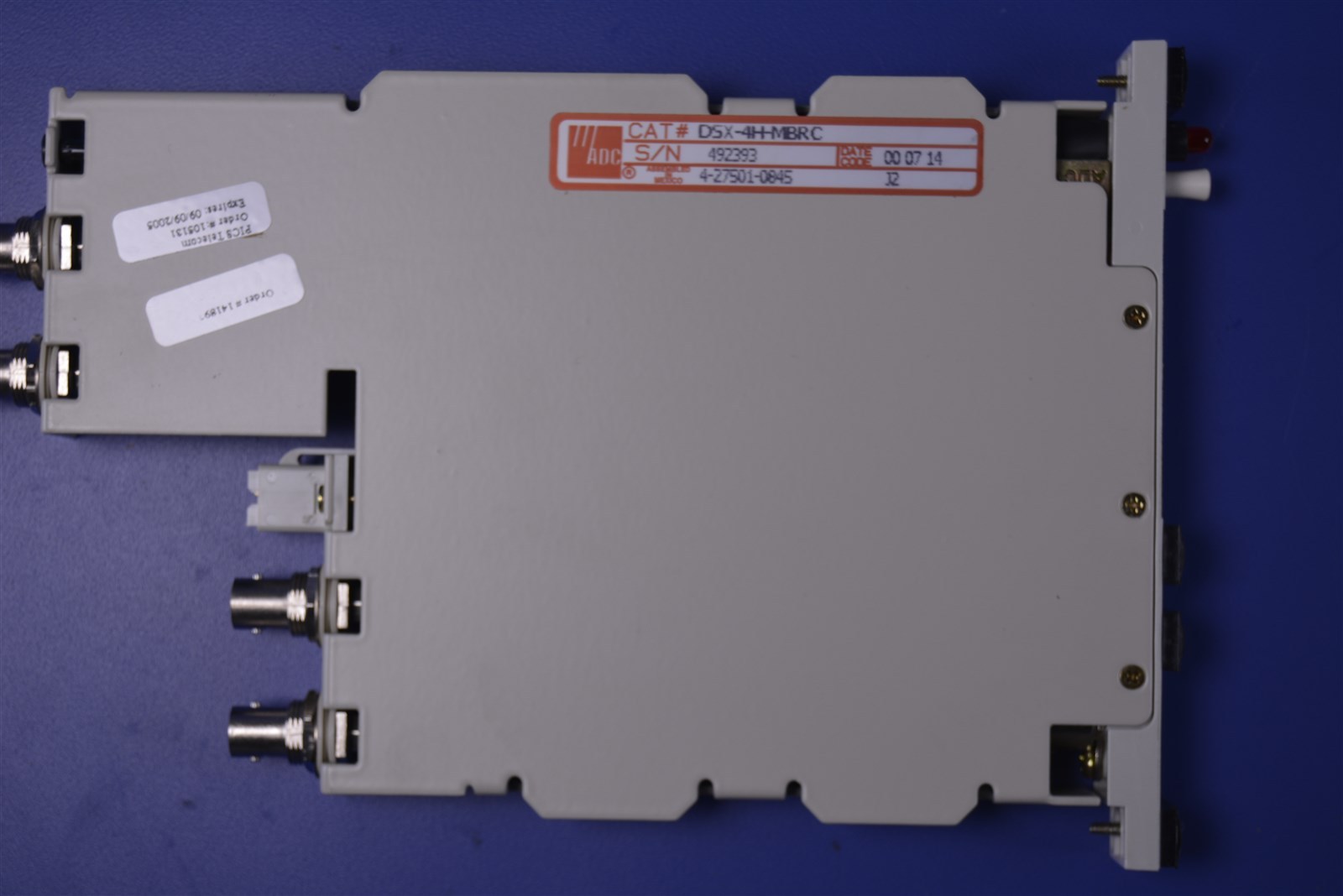 Dsx-4h-mbrc ADC Dsx3 3-port Rear Cross Connect Module T3pqca61aa for ...