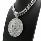 Hip Hop 2PAC EUPHANASIA pendant & 18" Iced Box Lock Cuban Choker Chain ...