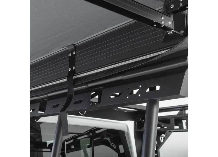 Smittybilt Overlanding 270 Degree Awning Roof Rack Mounted Grey 600D ...