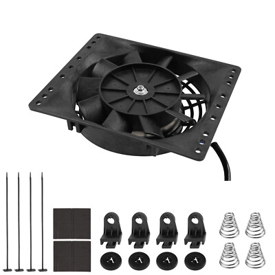 6IN Universal Radiator Electric Cooling Slim Push Pull Fan 12V 80W ...