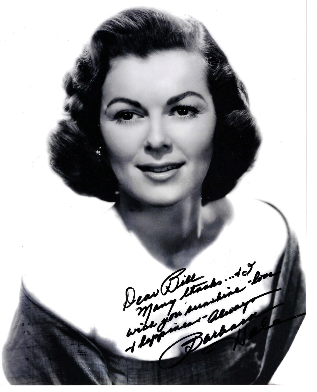 Hale, Barbara: Autographed 8"x10" photo / still – Barbara Hale – Perry ...