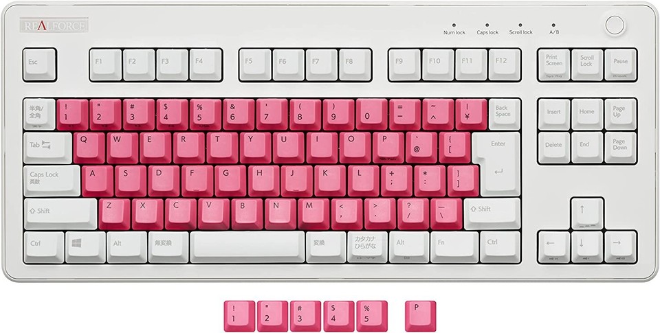 REALFORCE Topre R3 Keyboard R3S Compatible Color Keycap Without Kana ...