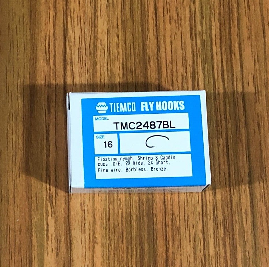 100 Tiemco Fly Tying Hooks, TMC 2487BL, Size 16 | eBay