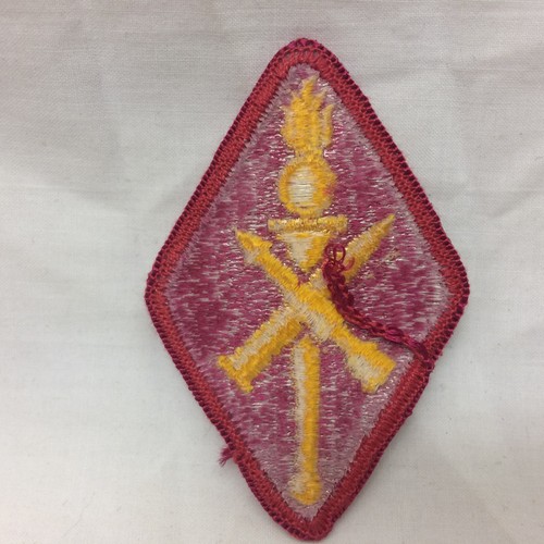 Vintage Military Patch Army Missile Munitions School Plastic Back Red ...
