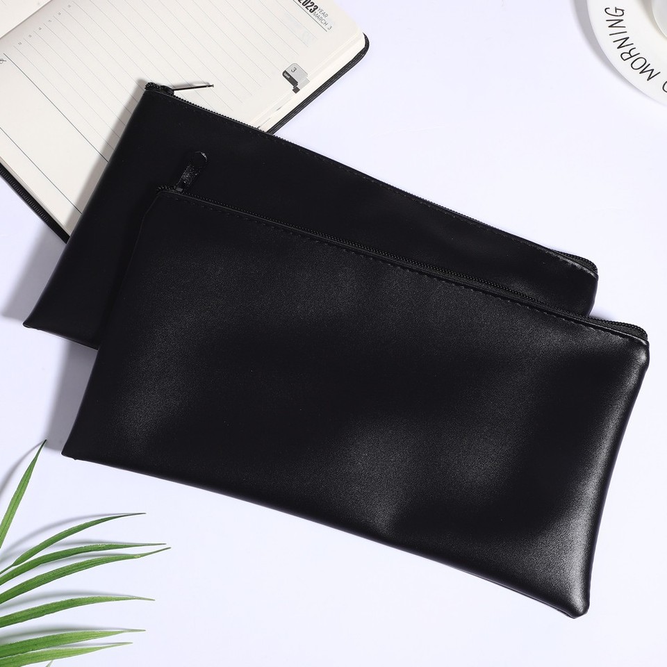 2 Pcs Money Bags for Cash Deposit Money Coin Bags Receipt Pouches ...