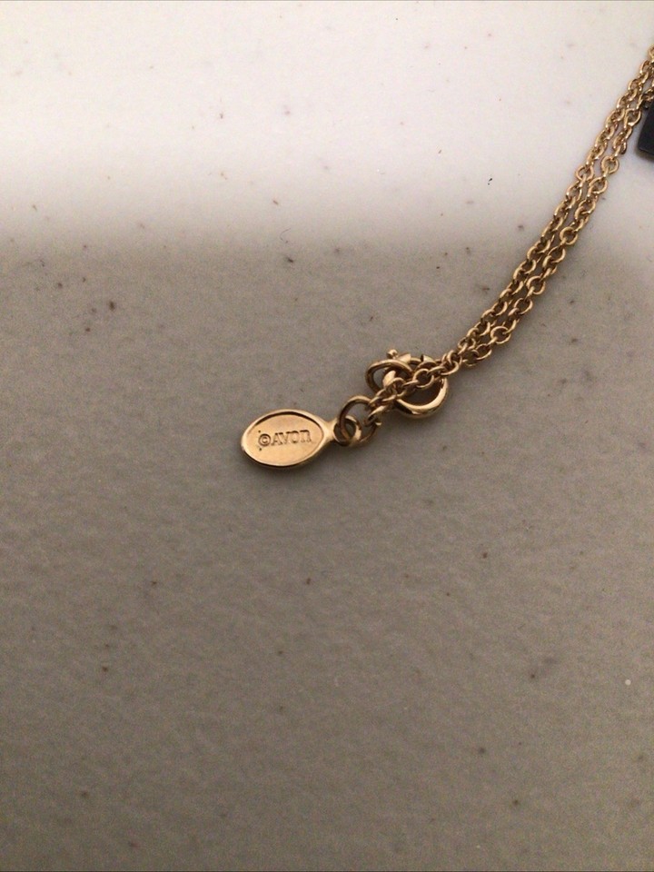 Avon Necklace And Earring Set Purple Stone Gold Tone | eBay