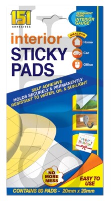 Interior Sticky Pads Heavy Duty Adhesive Double Sided Pads Home Car ...