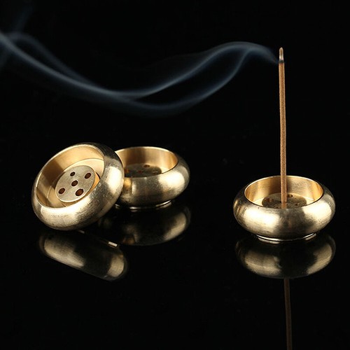1PC 5 Holes Mini Brass Incense Burner Incense Sticks Censer Holder Home ...
