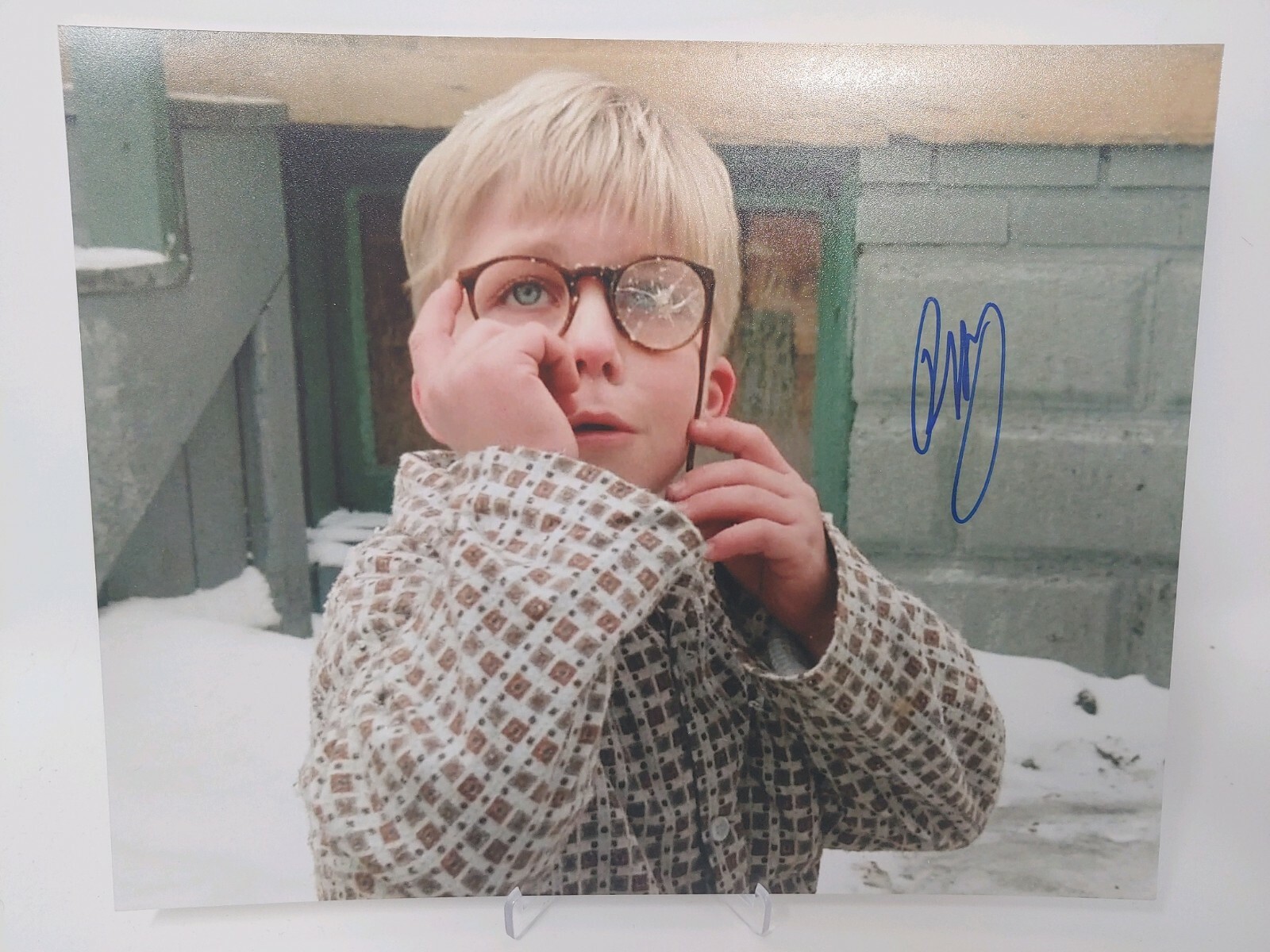 A Christmas Story Ralphie Signed 8x10 Peter Billingsley Broken Glasses ...