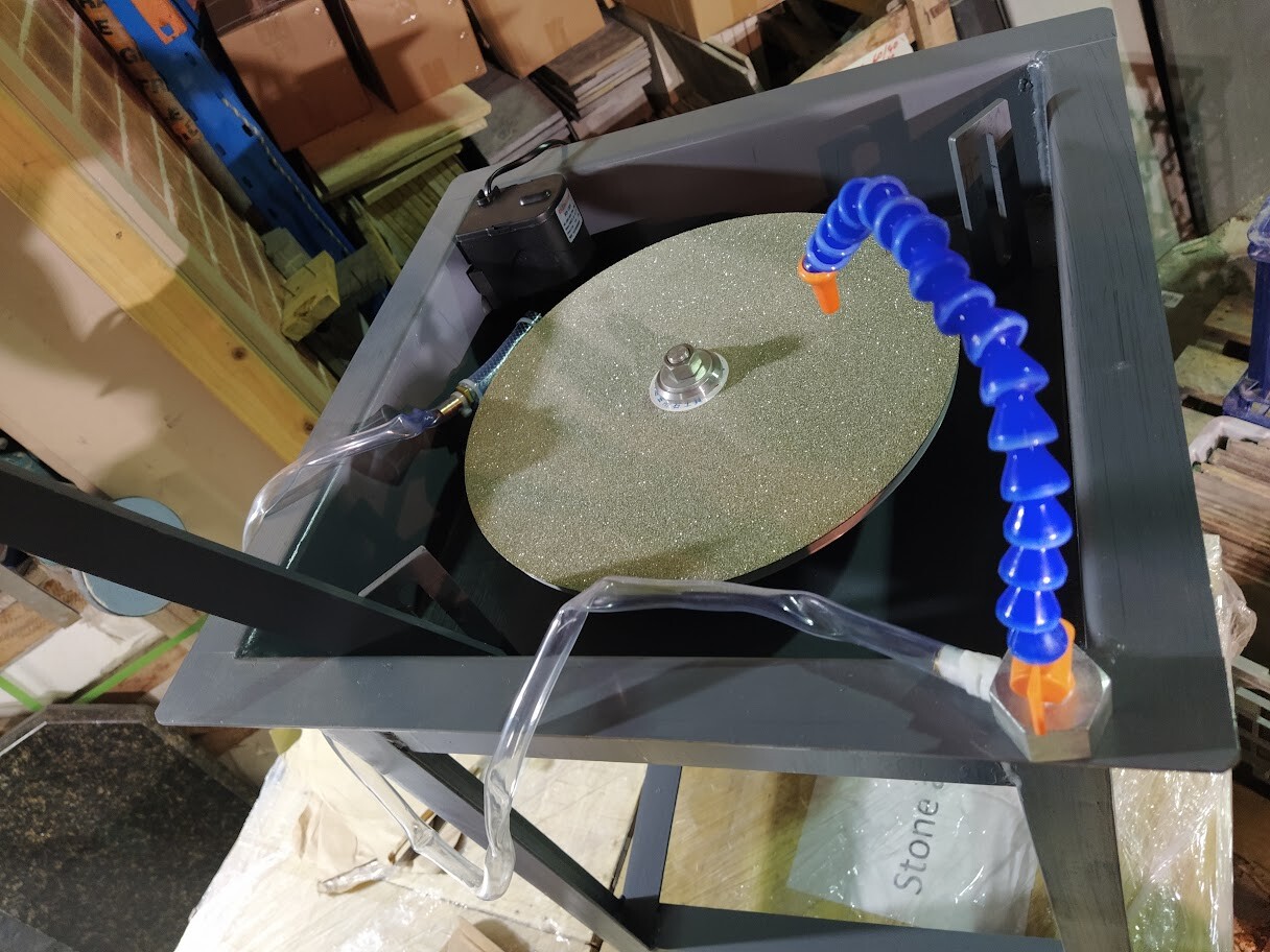 300mm 12" flat lap lapidary machine adjust. speed 750w Heavy duty ...