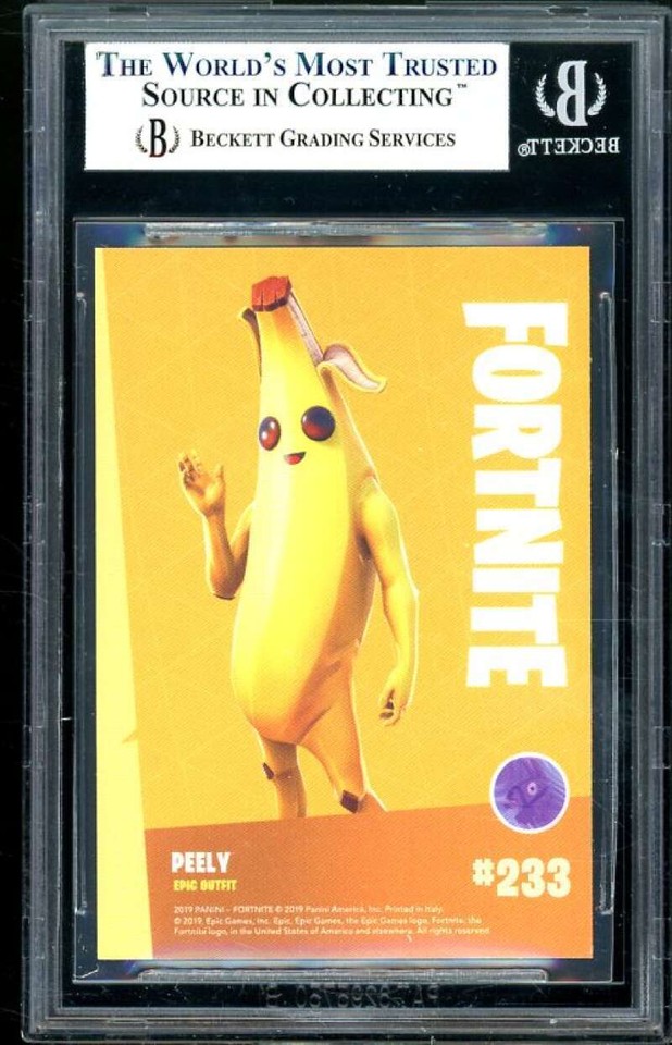 Peely Card 2019 Fortnite Series 1 Italian Holofoil #233 BGS 8.5 (9.5 8 ...