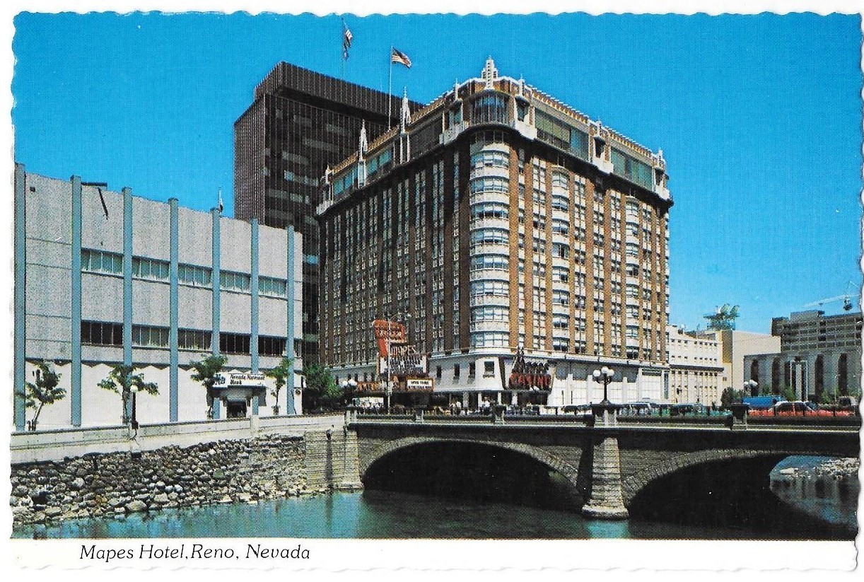 Lot of 10 Hotel Mapes Reno Nevada Casino Bridge Truckee River Vintage ...