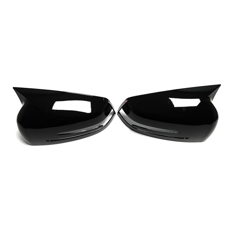 Glossy Black Wing Mirror Cover Caps for Mercedes Benz W204 W176 W212 ...