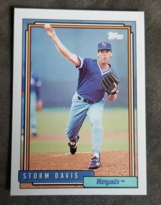 1992 Topps Baseball Card #556 Storm Davis - Kansas City Royals | eBay