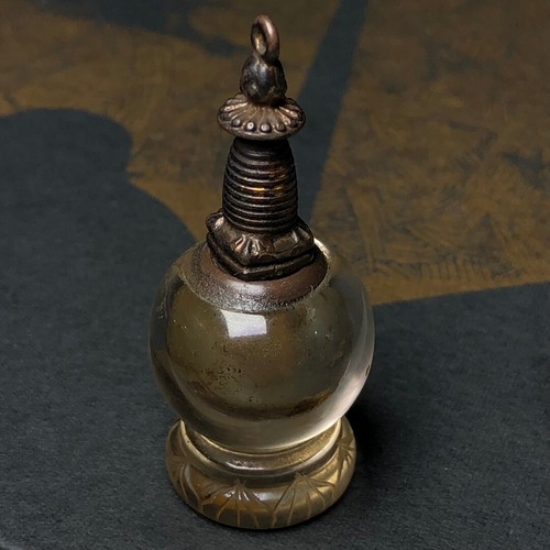 Tibetan Buddhism Tantra Old Crystal Stupa Relics Talisman Pendant | eBay