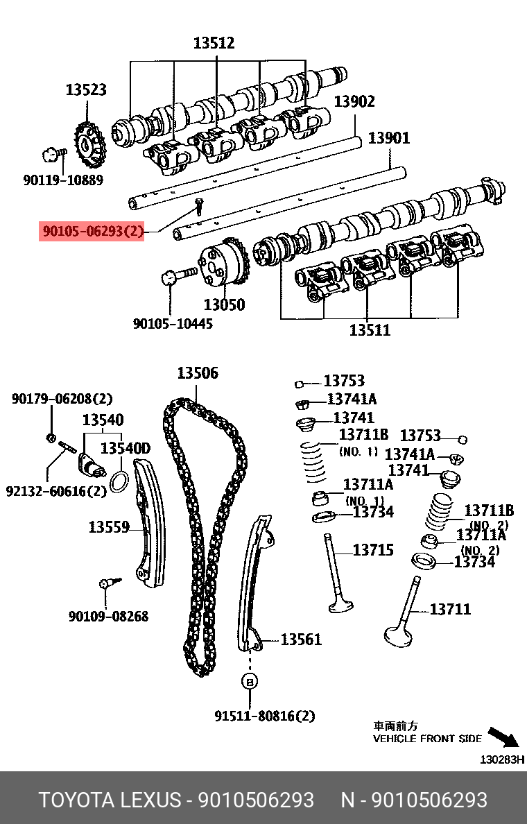 Genuine OE bolt flange, 9010506293 for TOYOTA 90105-06293 | eBay