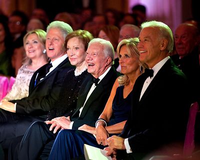 JIMMY CARTER BILL CLINTON @ STATE DINNER RECEPTION IN 2011 - 8X10 PHOTO ...