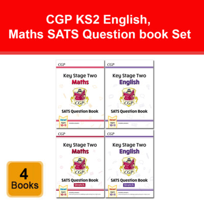 CGP KS2 SATS Question Book 4 Books Collection Set English, Maths Ages ...