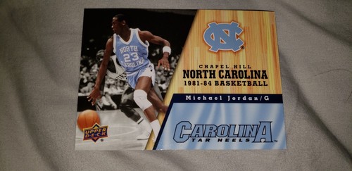 2010-11 UPPER DECK MICHAEL JORDAN UNC ROOKIE JERSEY+TAR HEELS ...
