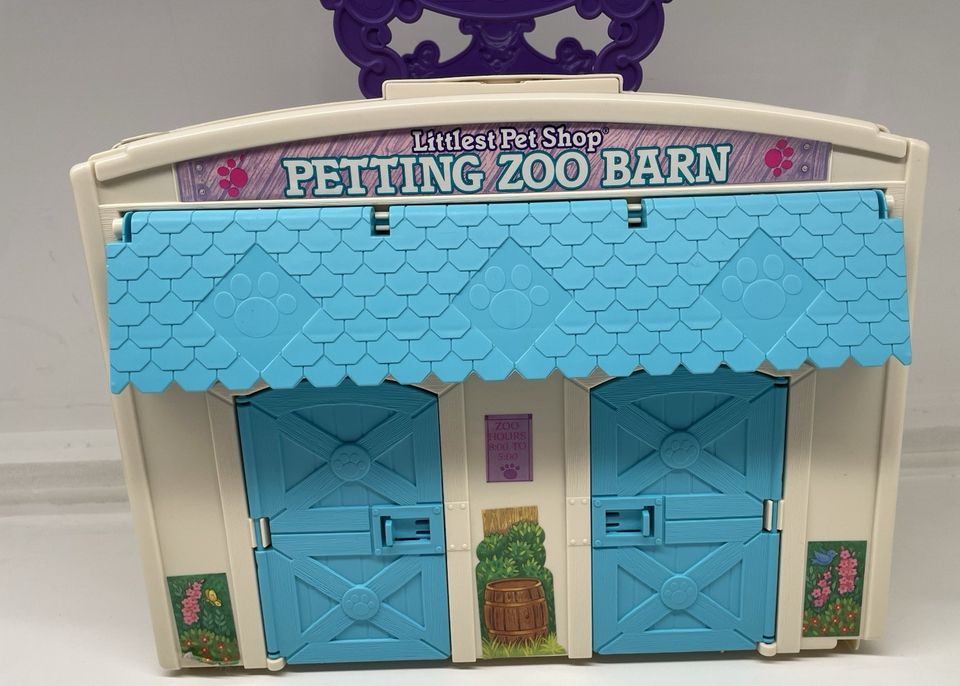 Kenner Vintage Littlest Pet Shop Zoo Playset Some Accessories Carry ...
