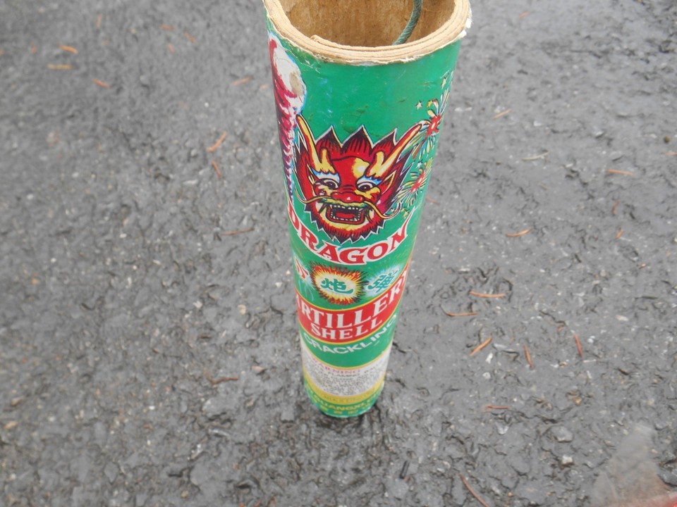 DRAGON Artillery Shell Crackling fireworks LABEL ONLY firecrackers | eBay