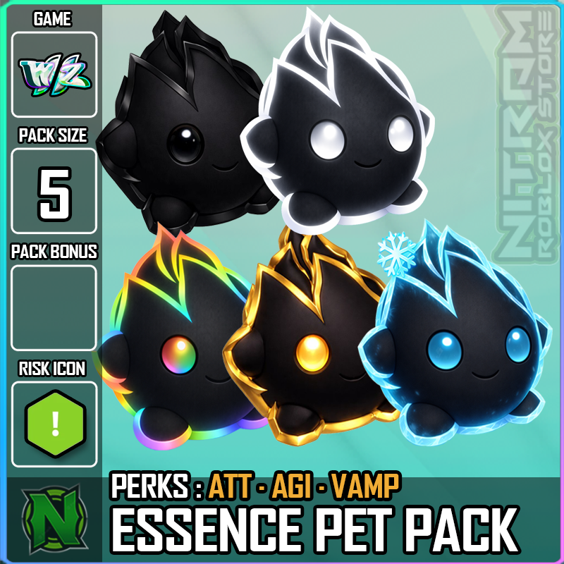 Roblox World Zero WZ - 5 PACK - ATT/AGI/VAMP- SHADOW ESSENCE -1E/E6/RGB ...