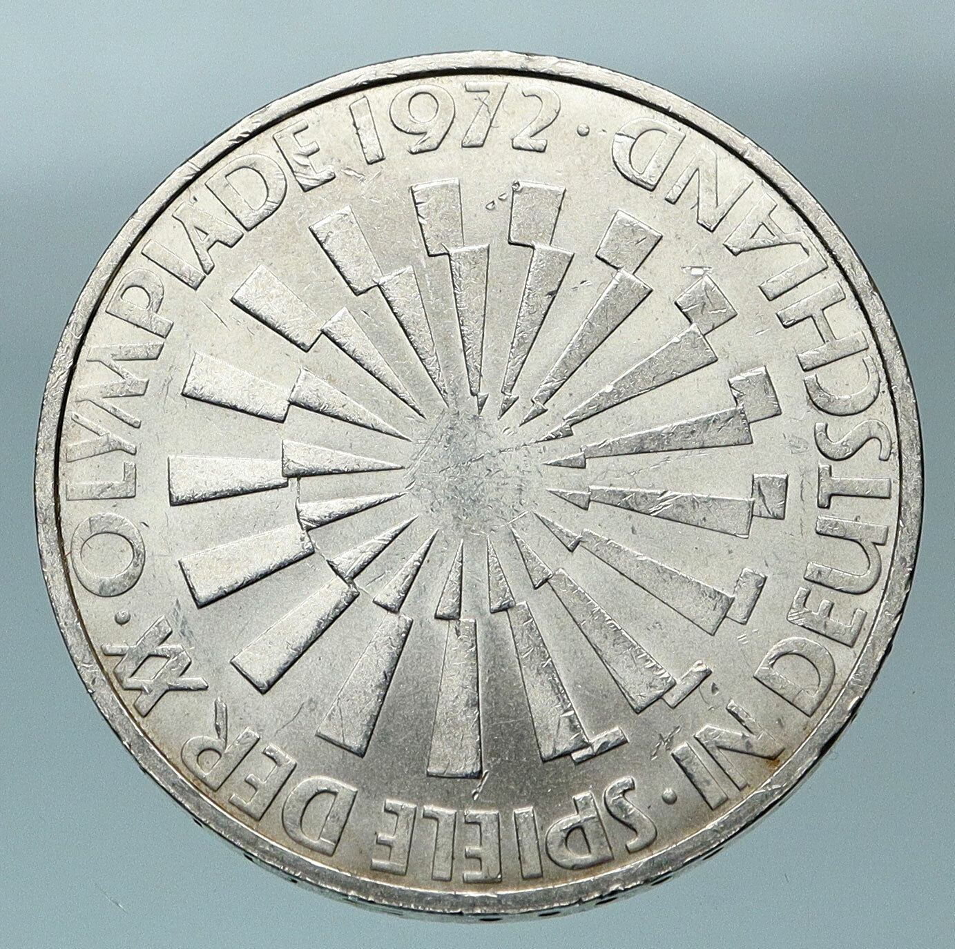 1972 J Germany Munich Summer Olympic Antique Vintage Silver 10 Mark ...
