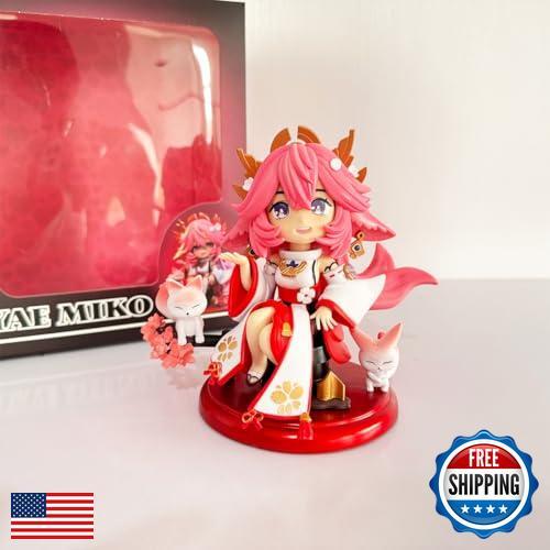 G-I Yae Miko Mini Figure 6 inches Anime Game Lady Guuji of The Grand ...