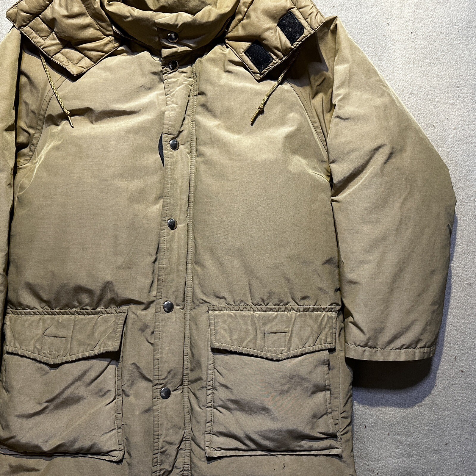 Vintage 70s EMS Down Puffer Parka Jacket Small W/ Hood | eBay