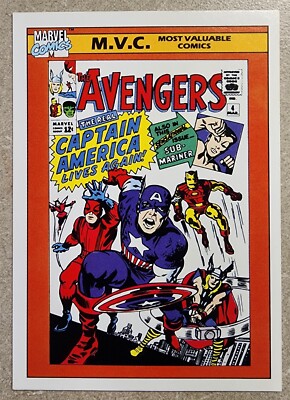 MVC Avengers #4, Card #136, 1990 Marvel Universe Superheroes Series I ...