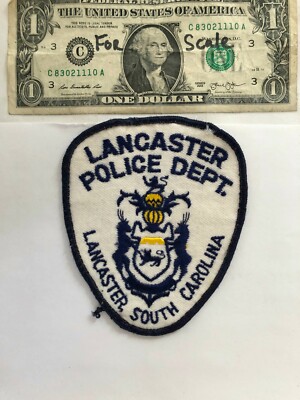 Lancaster South Carolina Police Patch pre-sewn good shape | eBay