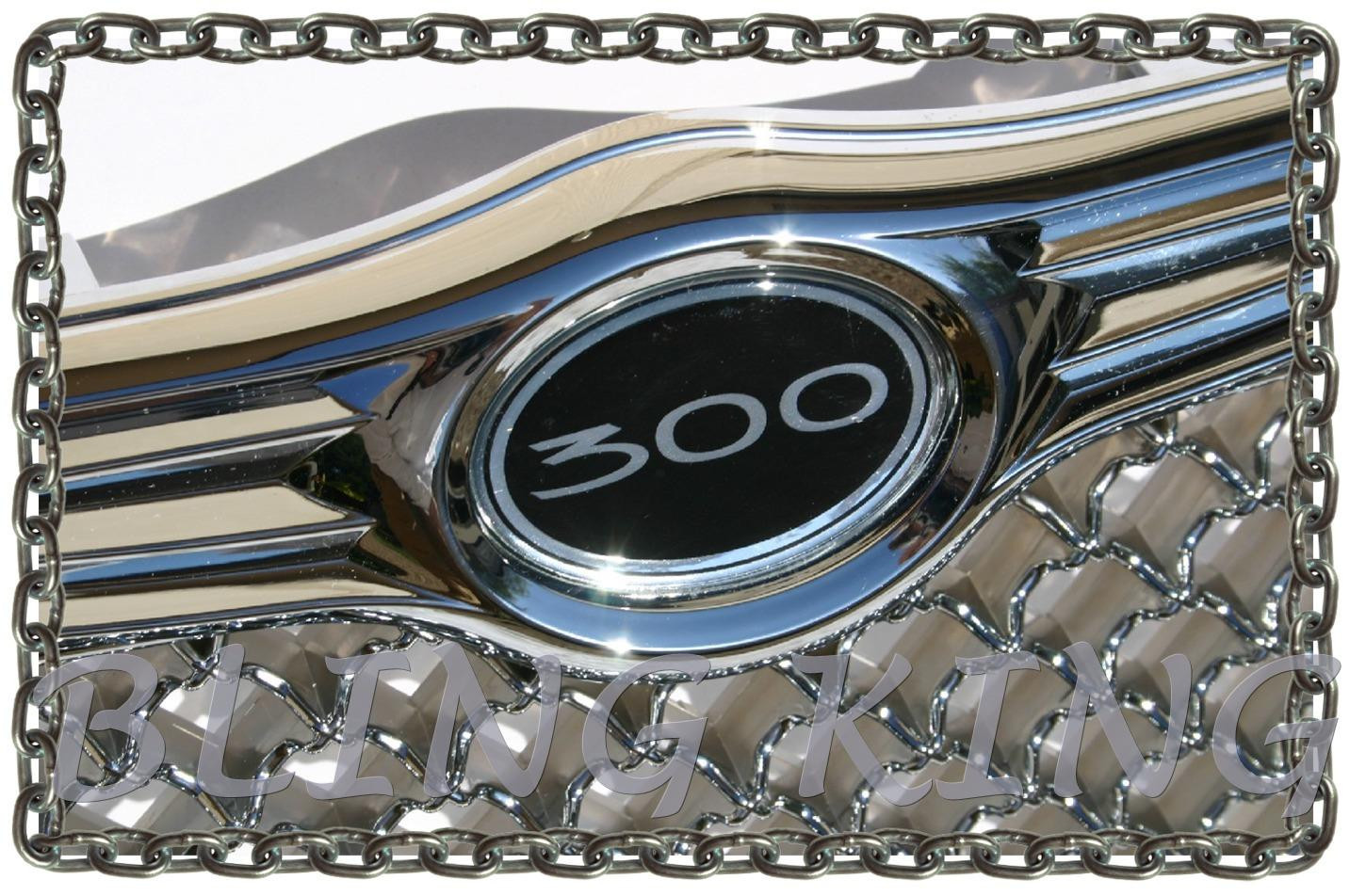 Fits Chrysler 300 bentley mesh grille emblems grill badges front/trunk ...