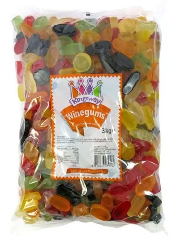 Kingsway Wine Gums Fruit Flavour Gummy Sweet Candy Buffet Pick n Mix ...