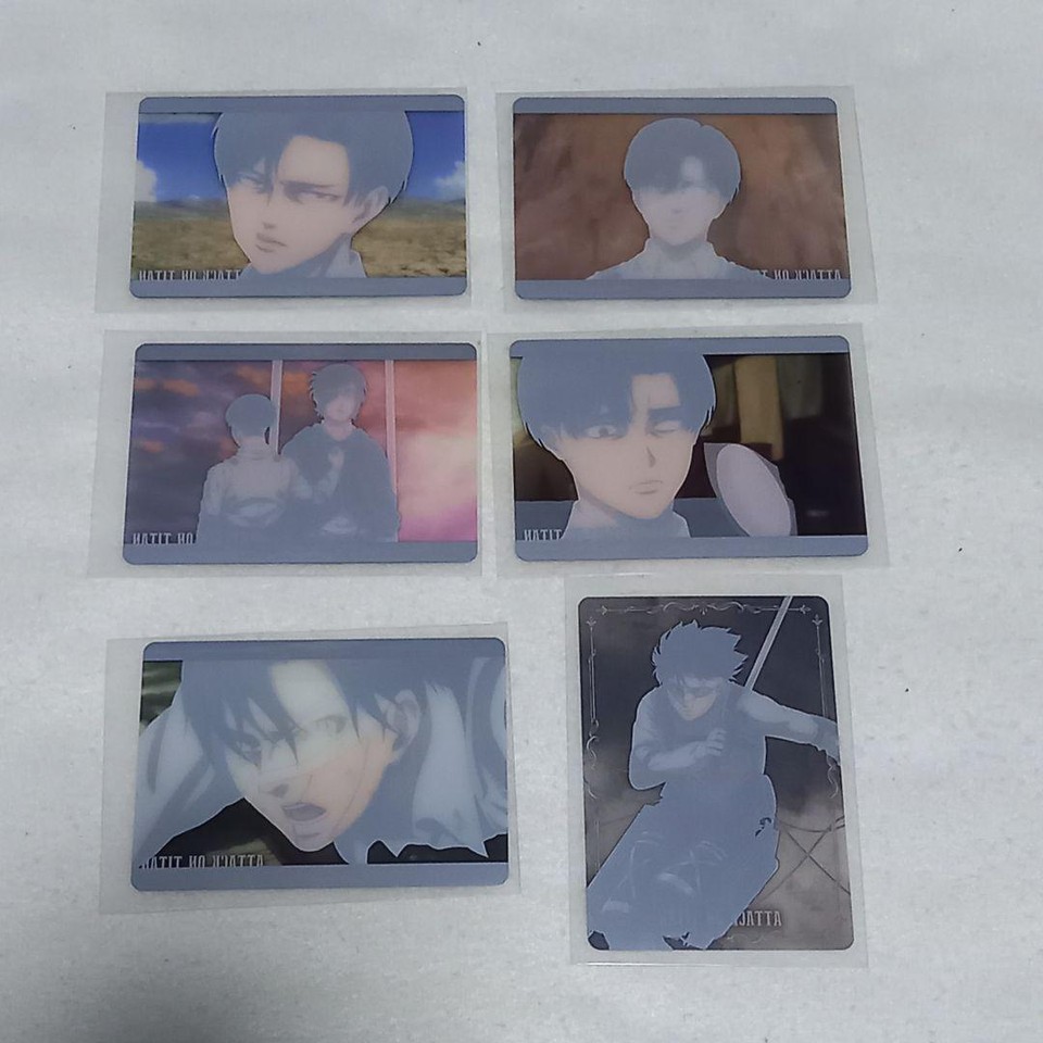 Attack On Titan Village Vanguard Clear Card Levi from japan | eBay