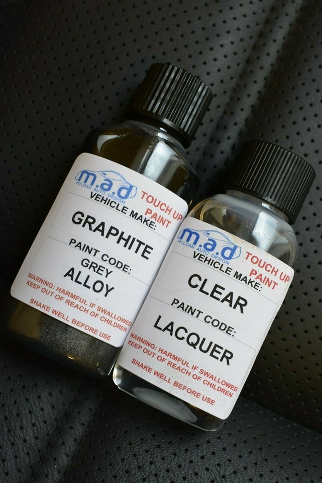 Touch Up Paint 30ML Bottle For Graphite Grey Alloy Wheel Curbing ...
