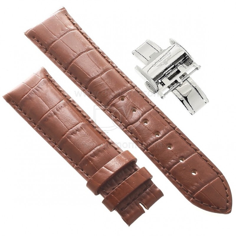 Longines Watch Strap L682101065 FDA Print Alligator Gold 21/18 MM ...