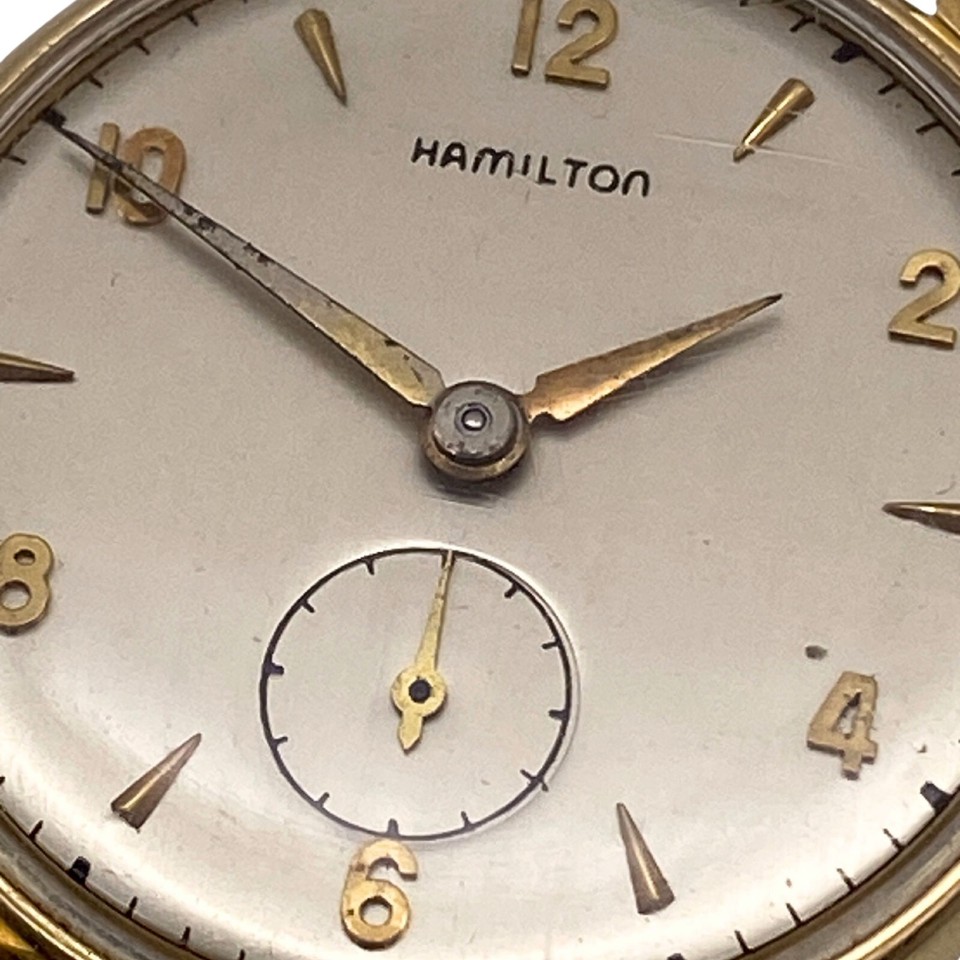 Vintage Hamilton 14K Yellow Gold Men's Manual 747 Movement 30mm Watch ...